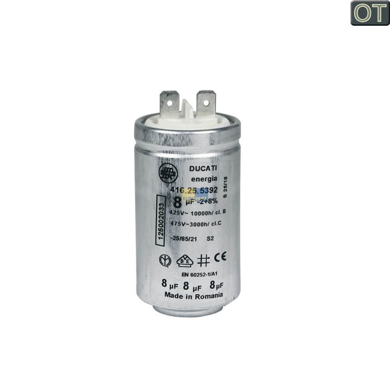 Kondensator 8, 00µF mit Steckfahnen (10016847)